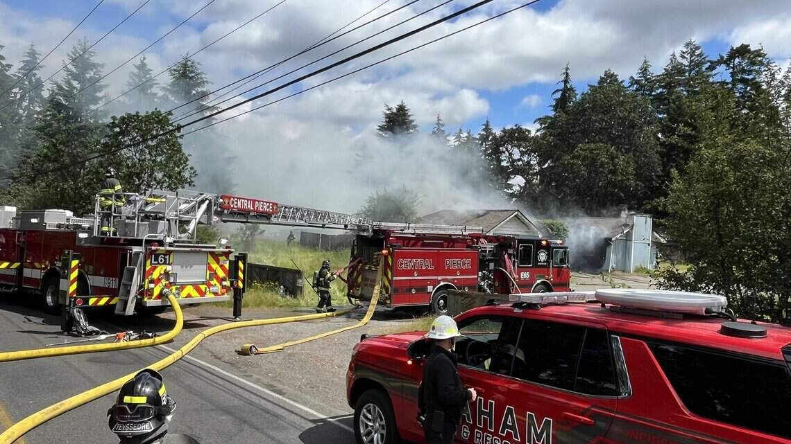 Fire races through unoccupied Pierce County home on Tuesday | Tacoma ...