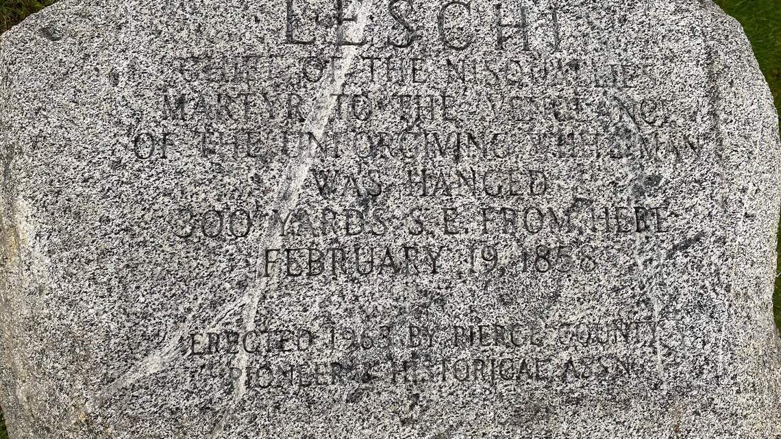 Monument to Nisqually Chief Leschi knocked over in Lakewood | Tacoma ...