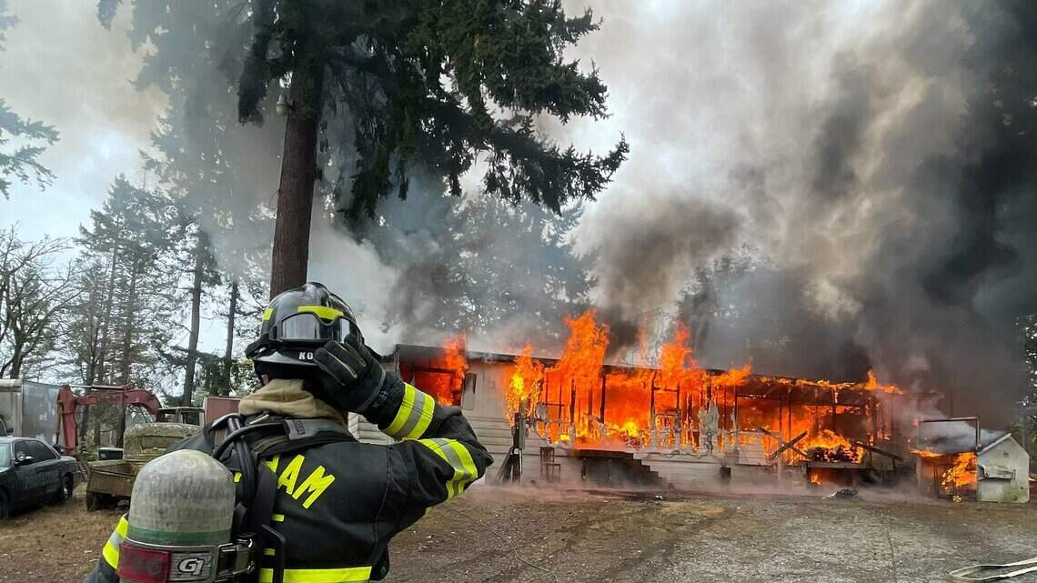 Fire at Graham mobile home injures 1, destroys residence | Tacoma News ...