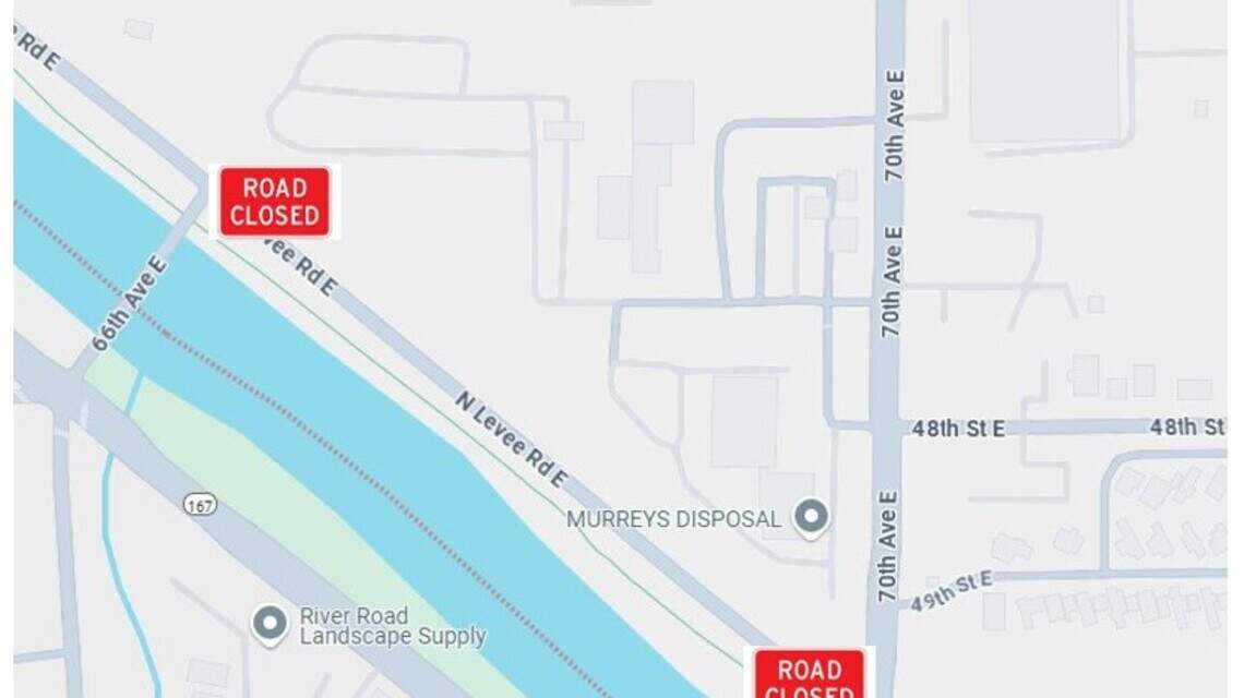 Road temporarily closed in Pierce County near Puyallup River | Tacoma ...