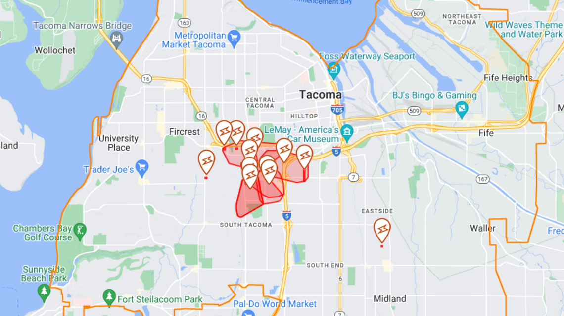 Thousands without power in South Tacoma on Monday | Tacoma News Tribune