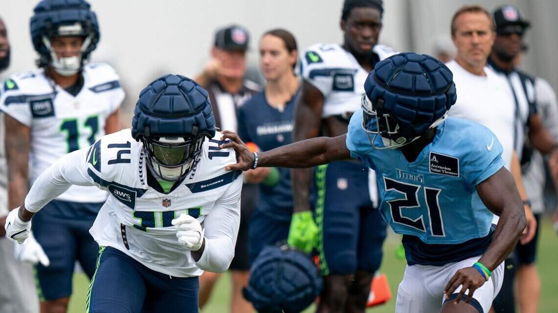 Seahawks-Titans joint practice: No fights Byron Murphy stars | Tri-City ...