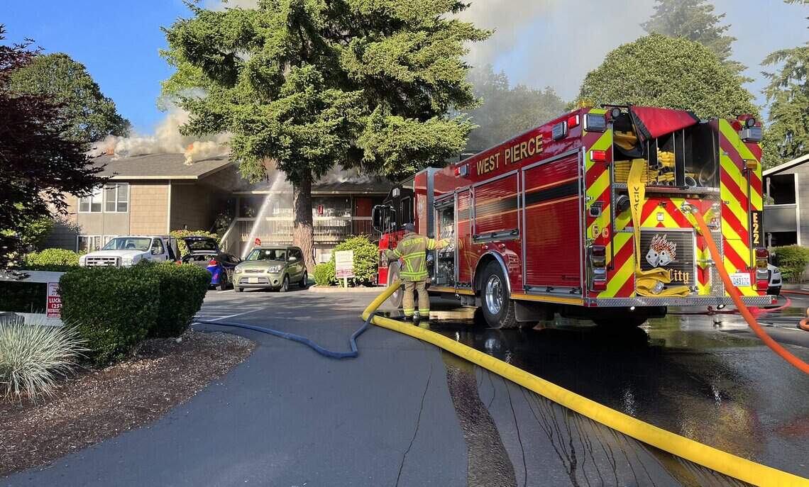 Residents displaced by apartment fire west of Lakewood | Tacoma News ...
