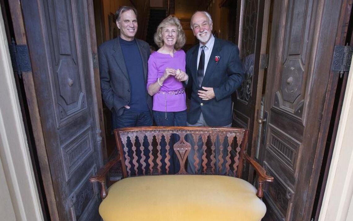 Loveseat once owned by Meeker family makes its return to Meeker Mansion ...