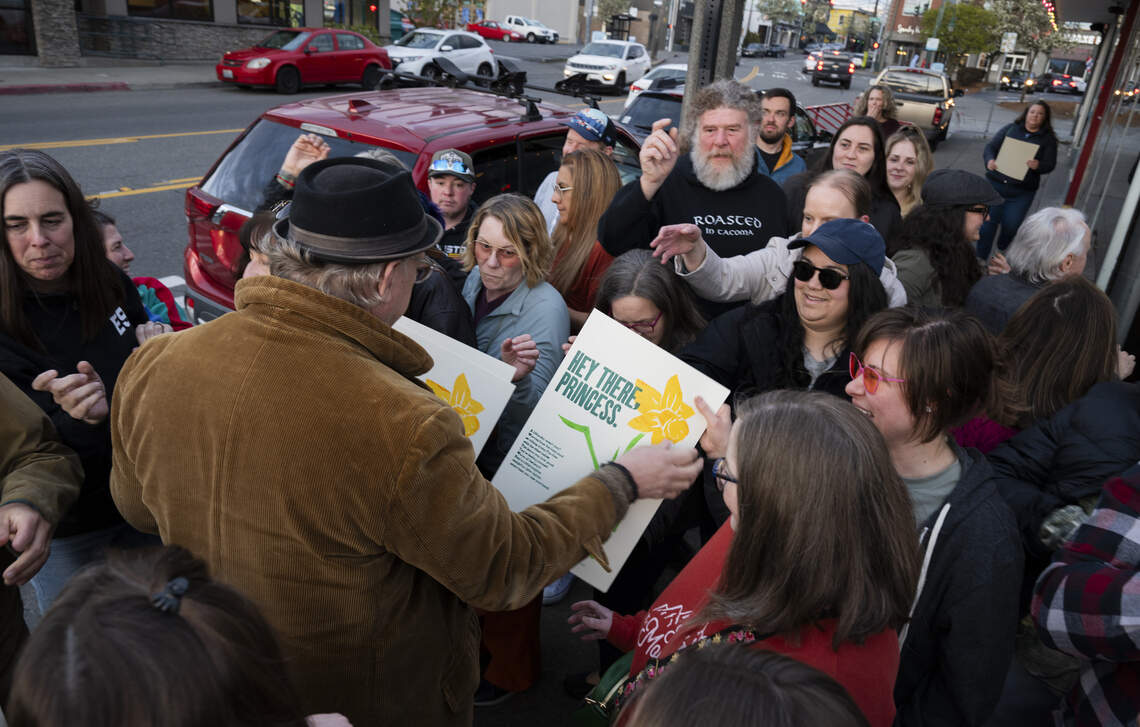 Hundreds gather for Beautiful Angle poster drop in Tacoma | Tacoma News ...